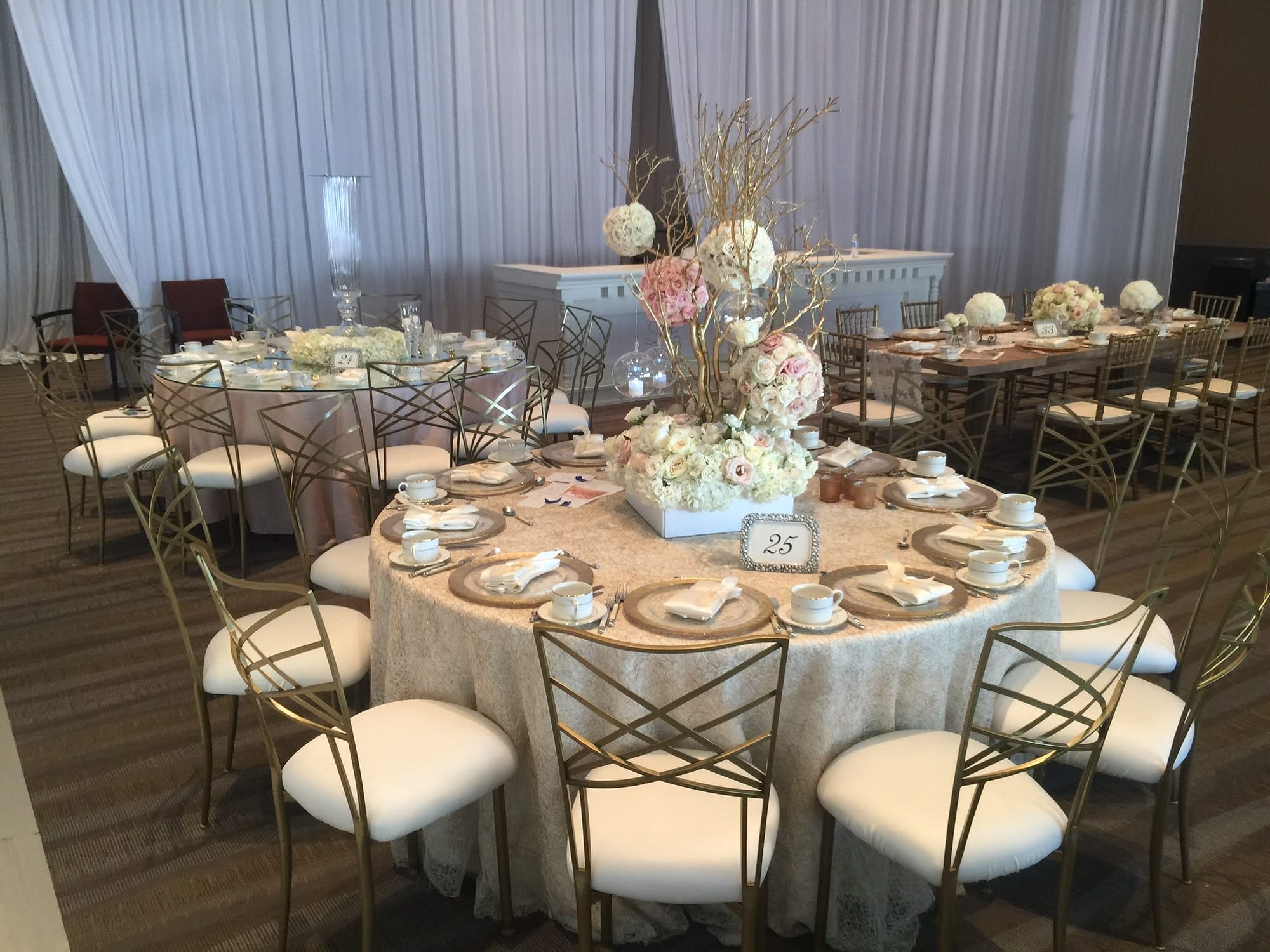 Gold Fanfare Chameleon Chair with Ivory Cushion - Charming Chairs